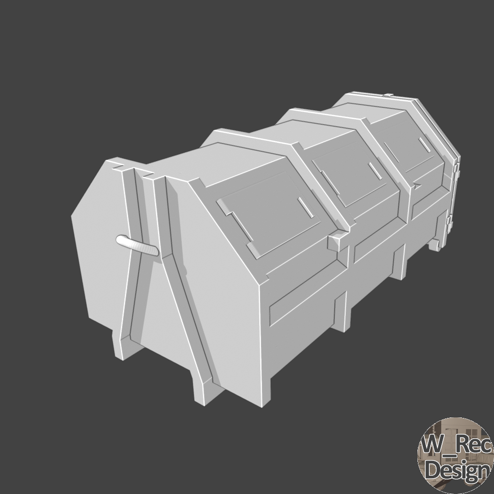 Free STL file CLOSED ROLL-OFF DUMPSTER・3D printer model to download・Cults