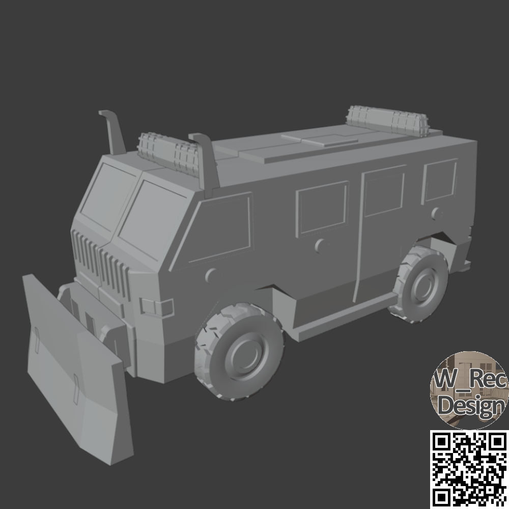 Free STL file Police Anti-Riot APC・Model to download and 3D print・Cults