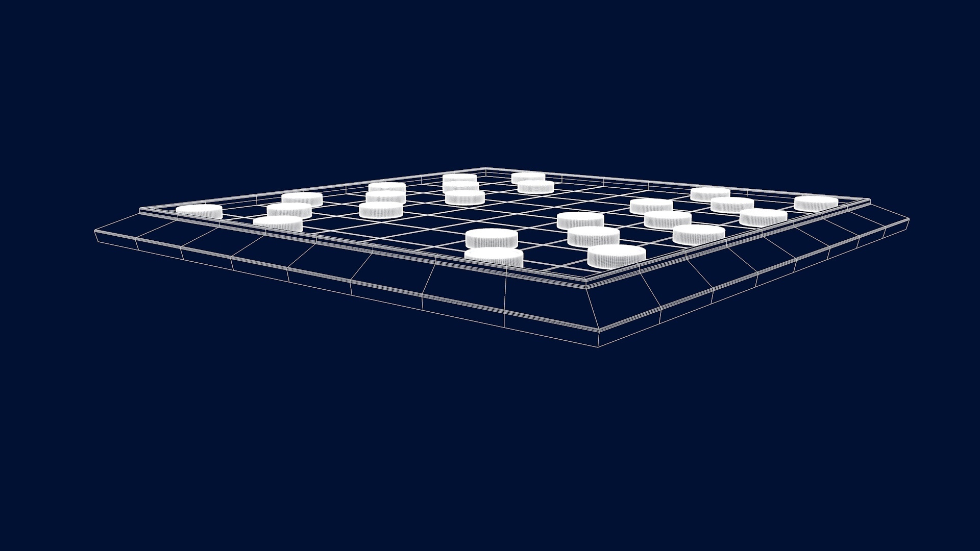 STL file Checkers Board Game 3D Print Model ♟・Model to download and 3D ...