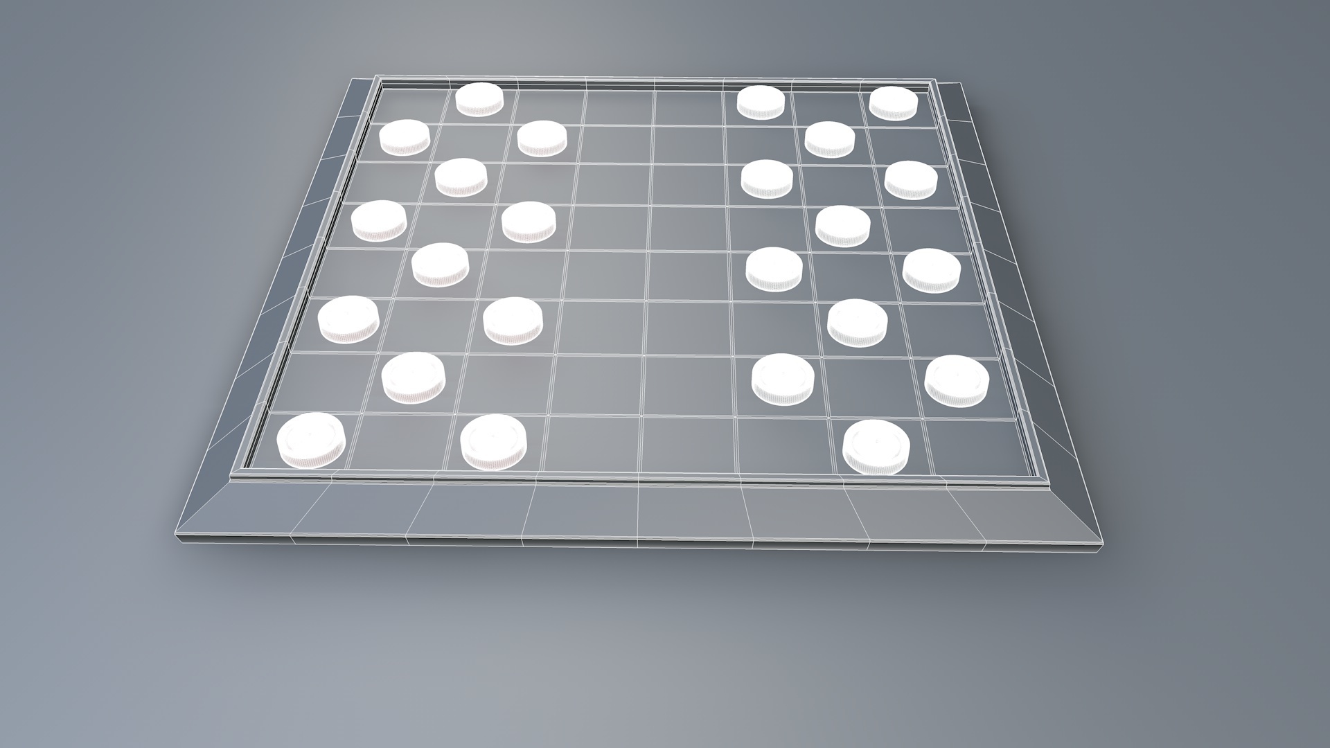STL file Checkers Board Game 3D Print Model ♟・Model to download and 3D ...
