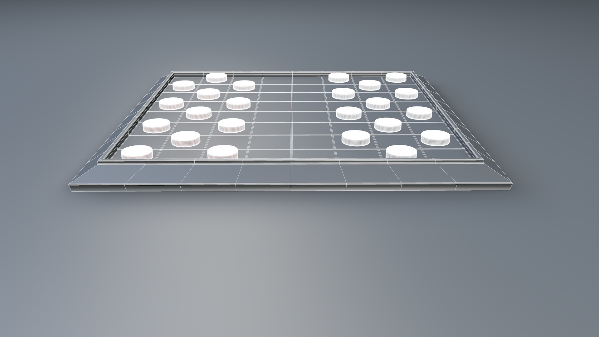STL file Checkers Board Game 3D Print Model ♟・Model to download and 3D ...