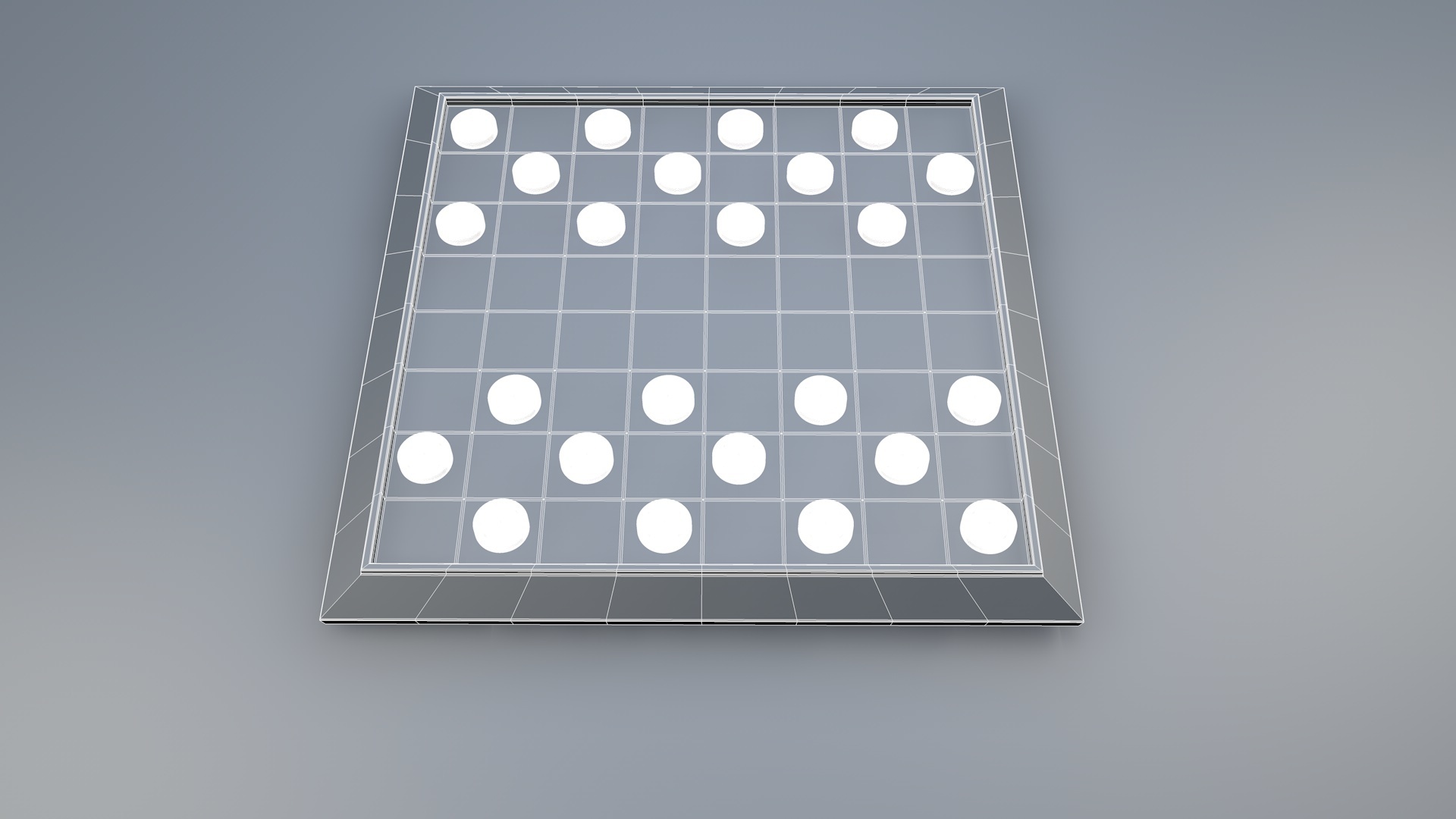 STL file Checkers Board Game 3D Print Model ♟・Model to download and 3D ...