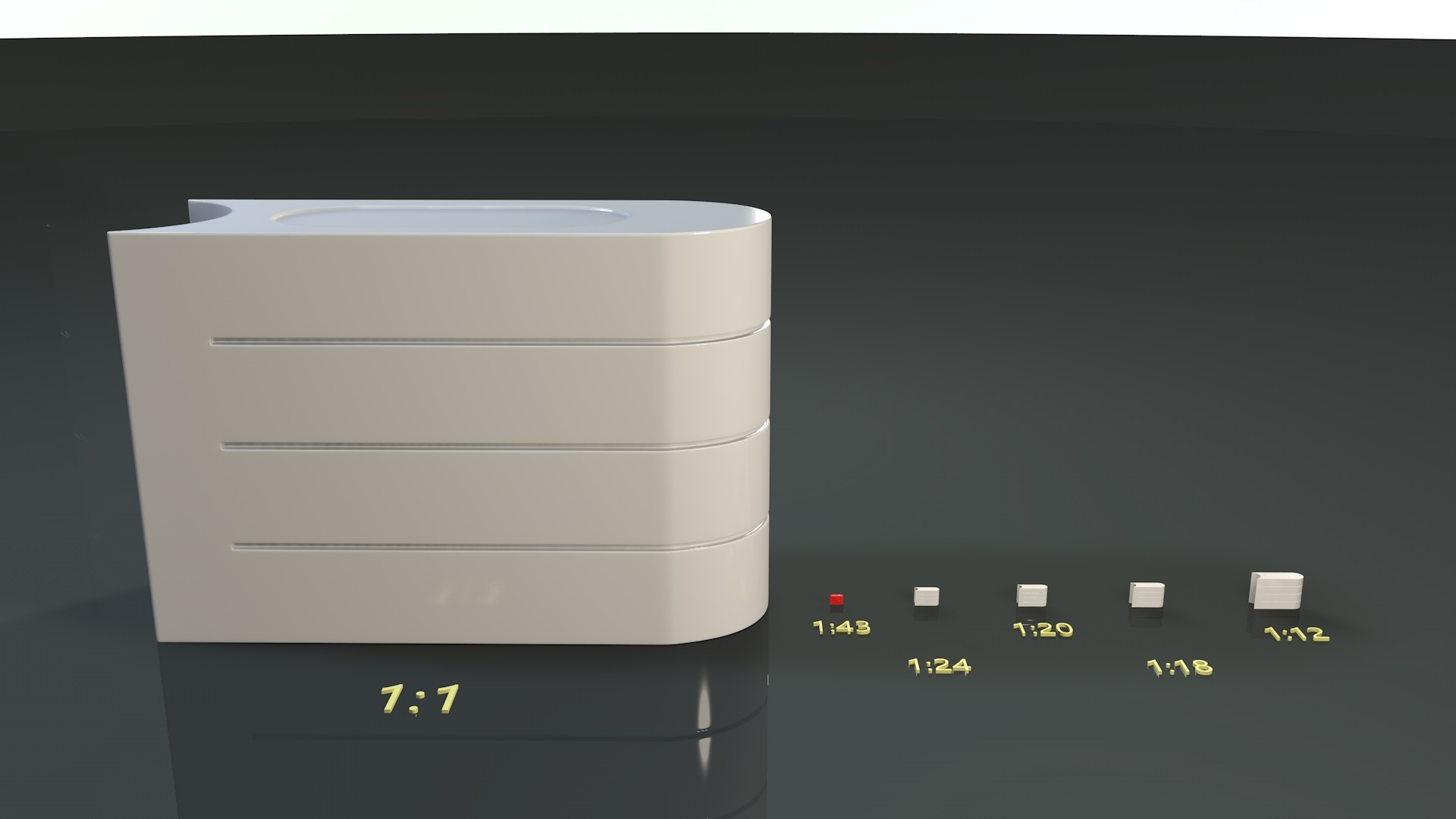 Fichier STL Modèle d'impression 3D Tecpro Barrier à l'échelle 1/43 🏛️ ...