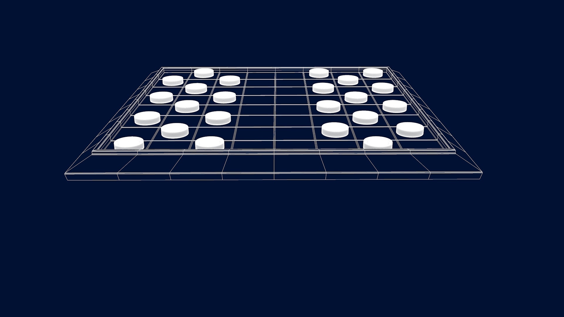 STL file Checkers Board Game 3D Print Model ♟・Model to download and 3D ...
