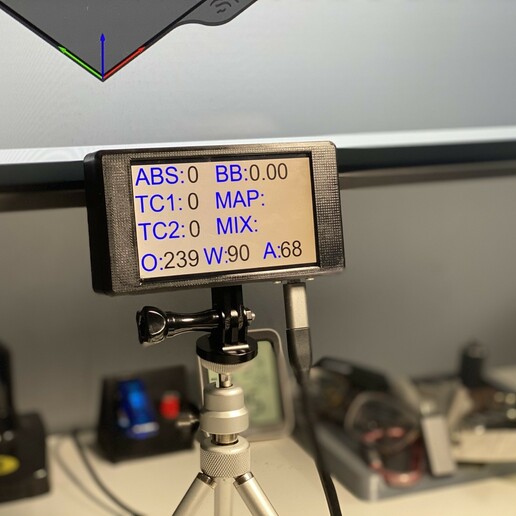 Download STL file Sim Racing Display (Vocore screen enclosure) • 3D ...