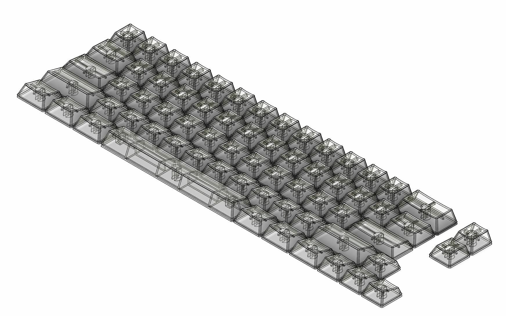 Fichier STL Cache-clés Topre (Leopold FC660C)・Design imprimable en 3D à ...