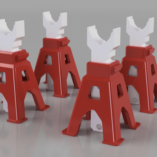 Download STL file Axle Stand for Scale RC Crawler or Model (Prints ...