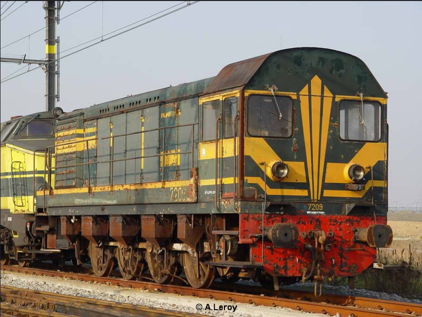 STL file locomotive series 72 sncb ho body・Model to download and 3D ...