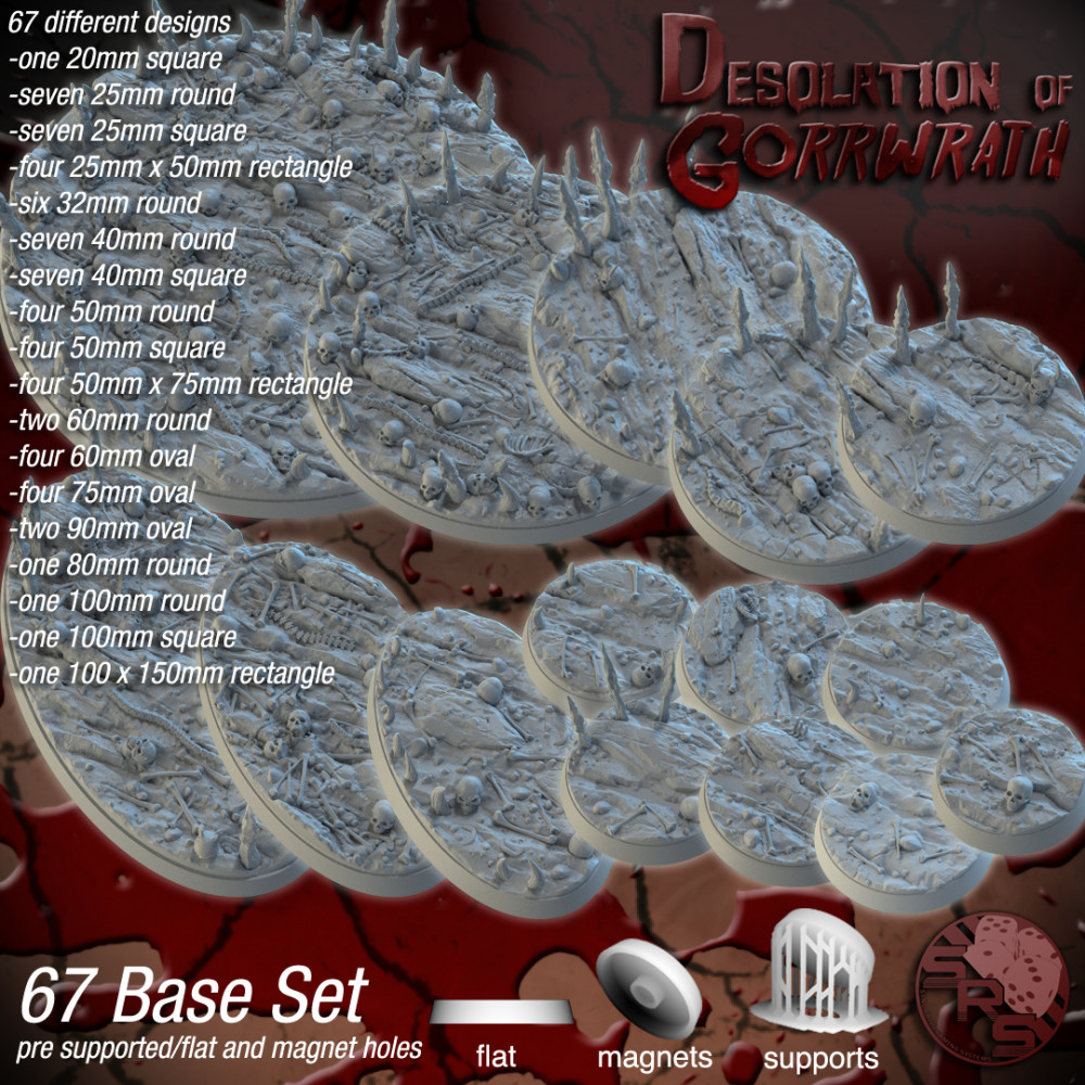 3D file Blood God Bases・3D print design to download・Cults