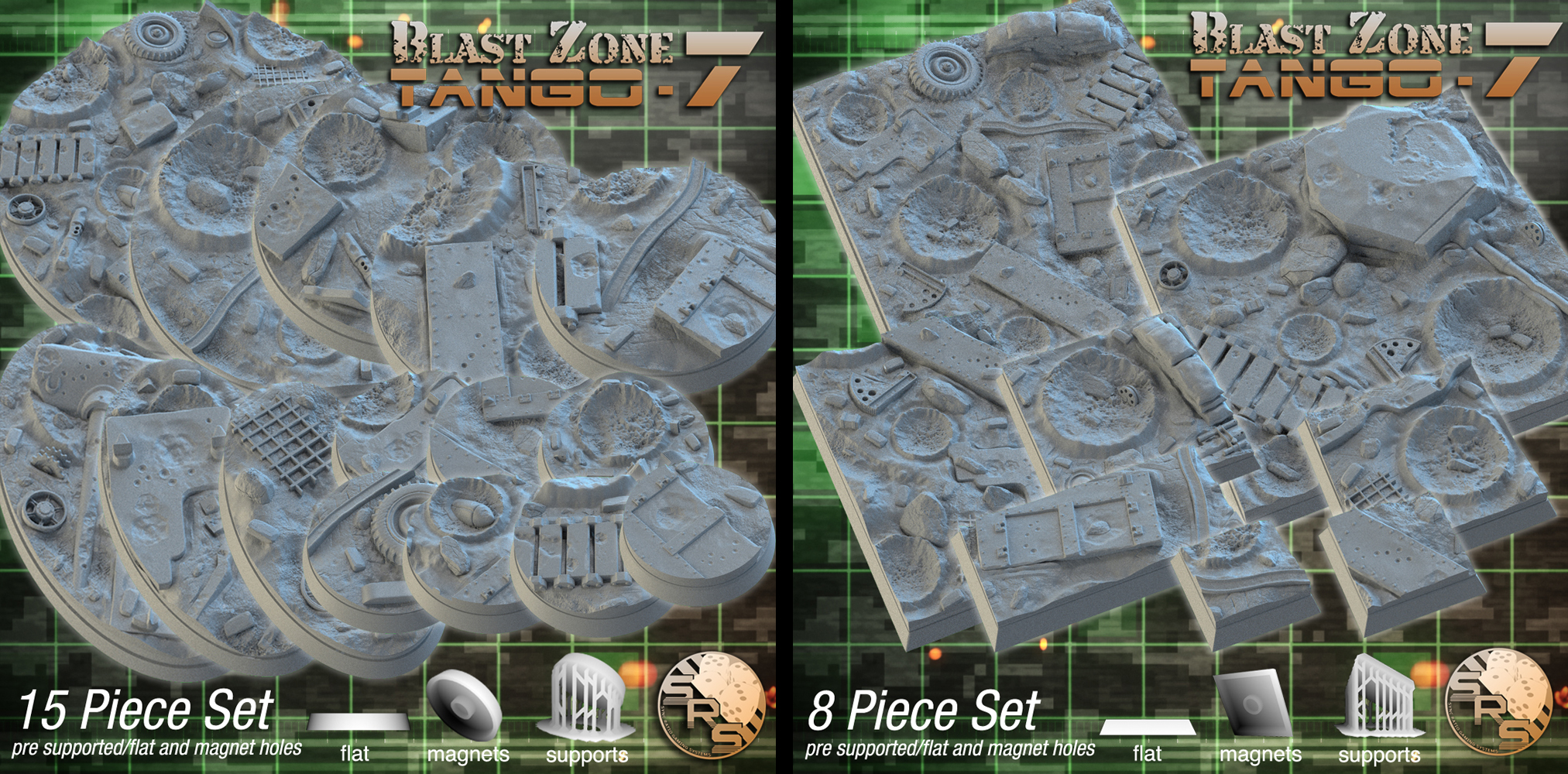 3D file Warzone Bases 🟪・3D printer design to download・Cults