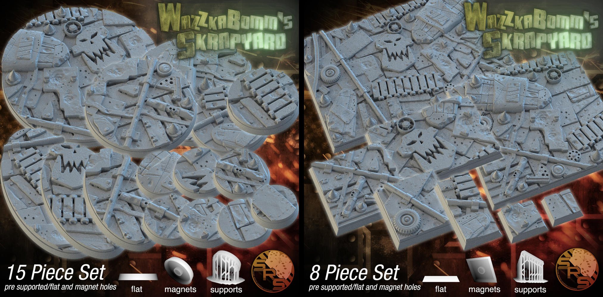 3D file Scrap Bases 🟪・3D printer model to download・Cults