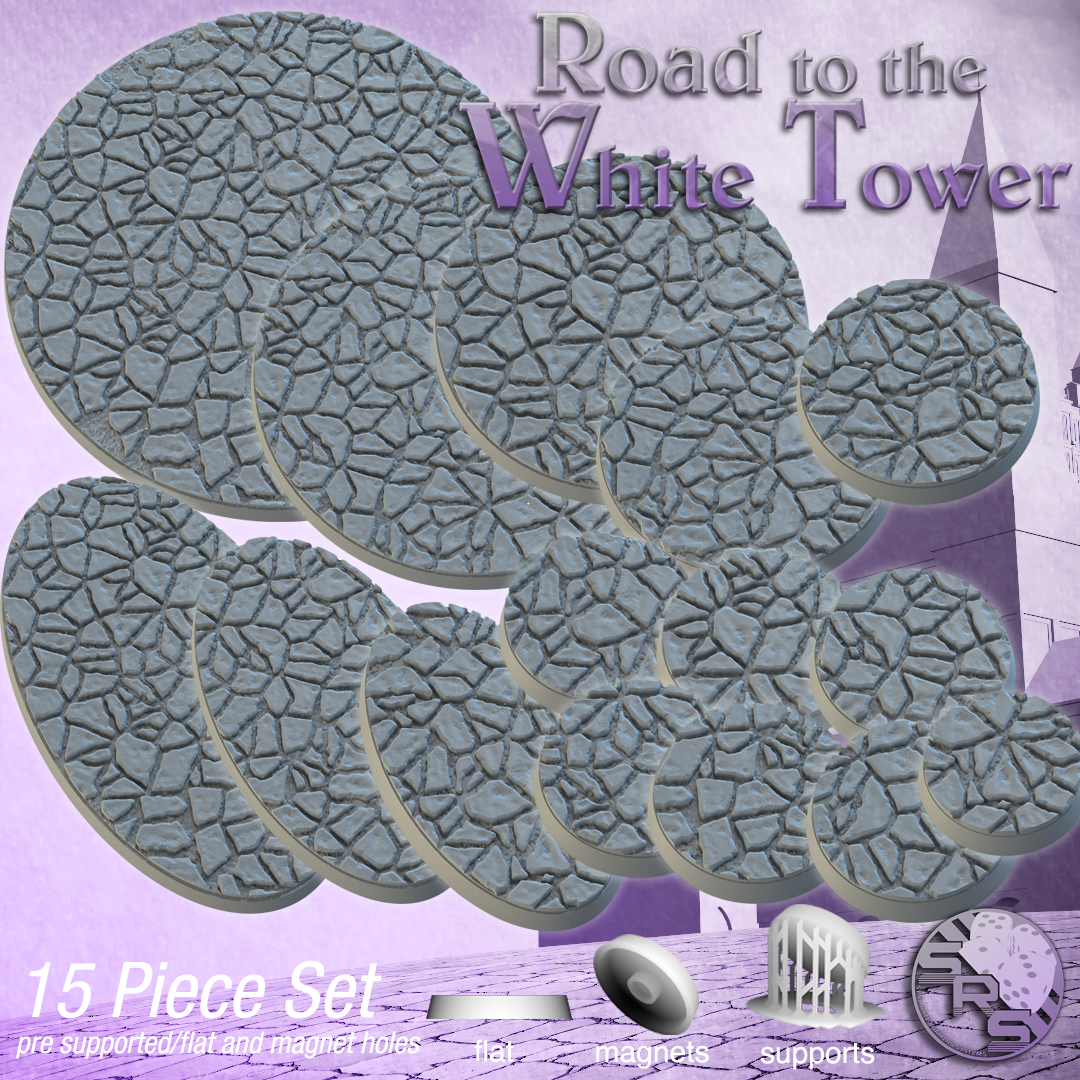 3D file Flagstone Bases 🟪・3D printer design to download・Cults