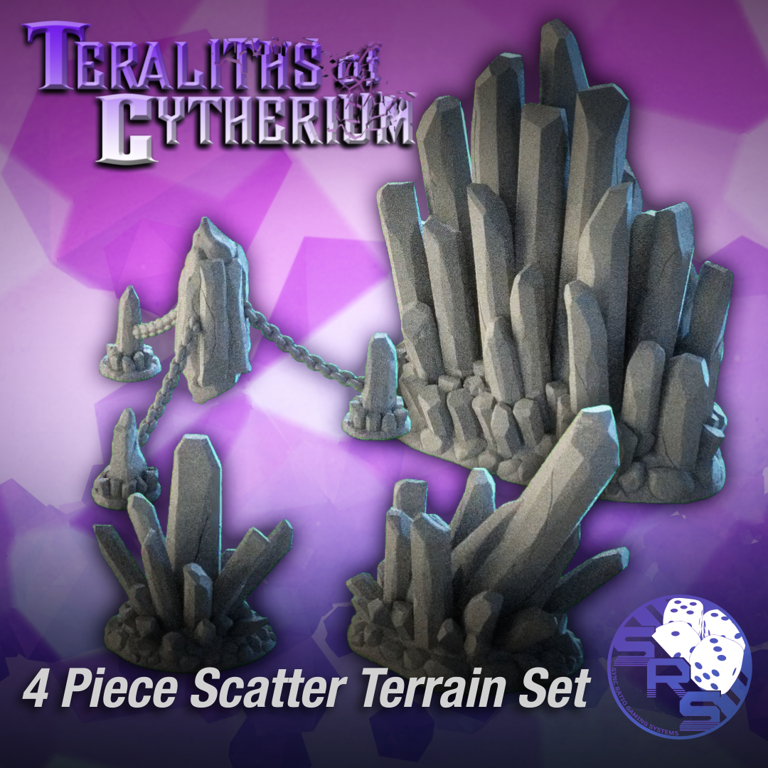 STL file Crystal Scatter Terrain Set 🔮・3D printable model to download・Cults