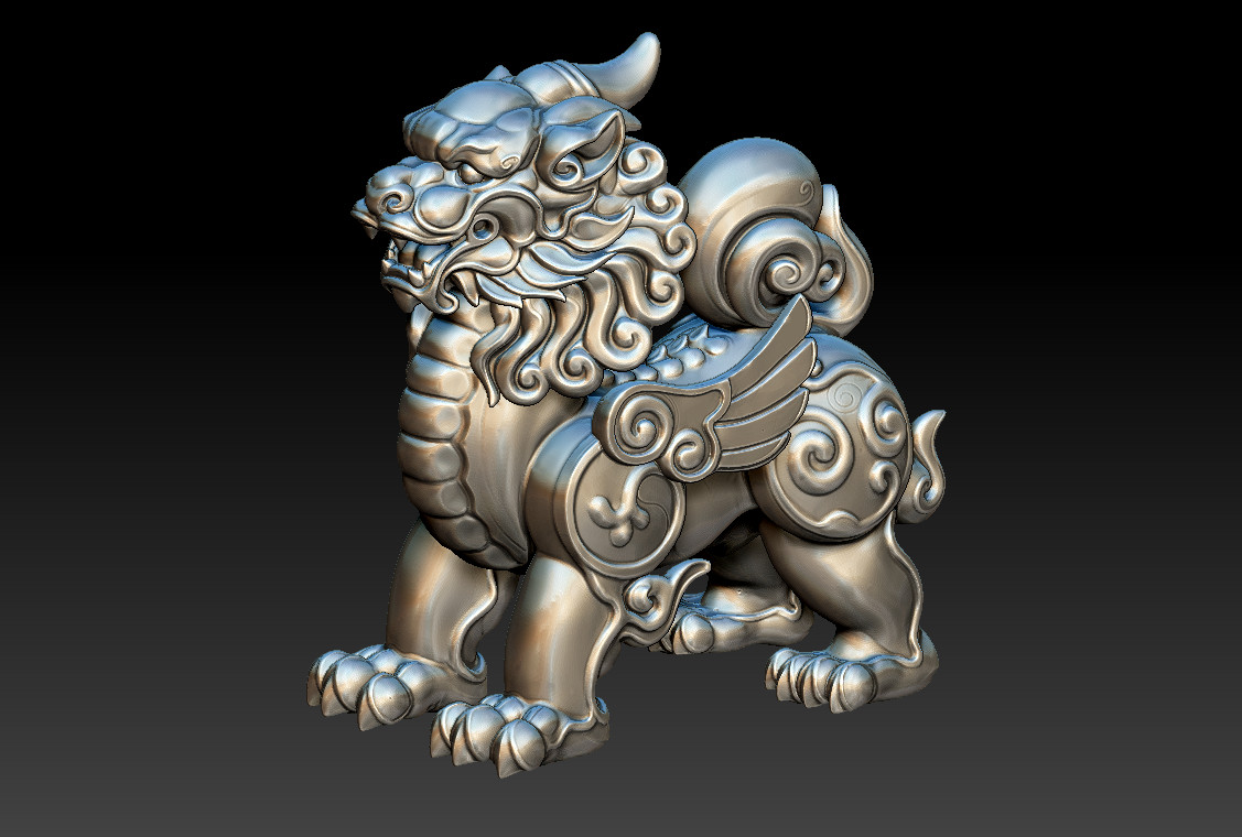 STL file Kirin drives away evil and transforms lucky ornaments・3D ...