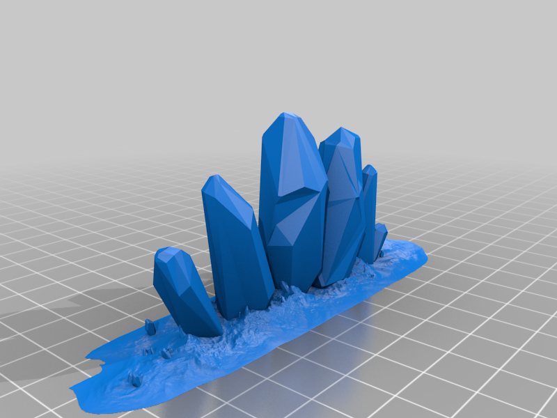 Free STL file Crystal Formation・3D printing model to download・Cults