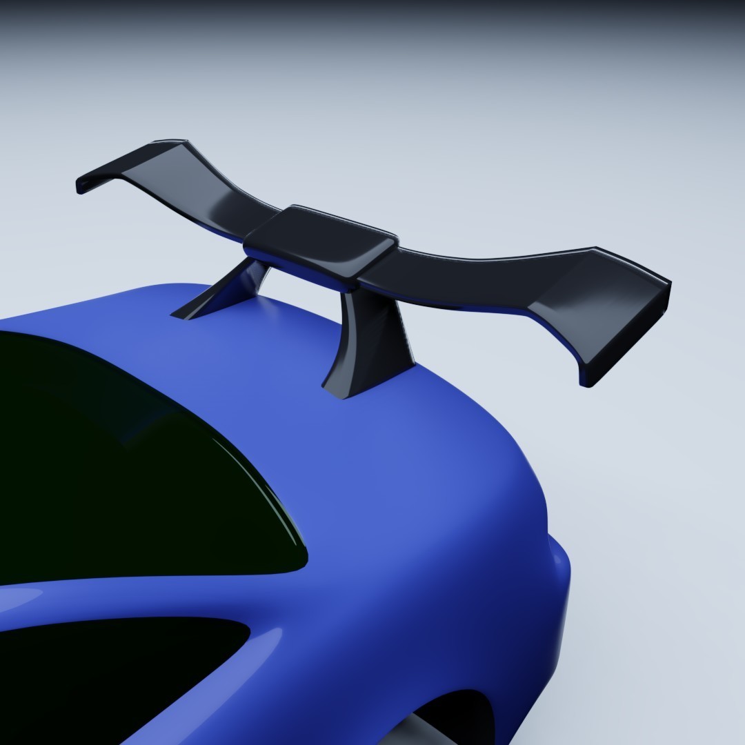 Файл STL "Bat Wings" Spoiler for Car Models 🦇・Дизайн 3D-печати для ...