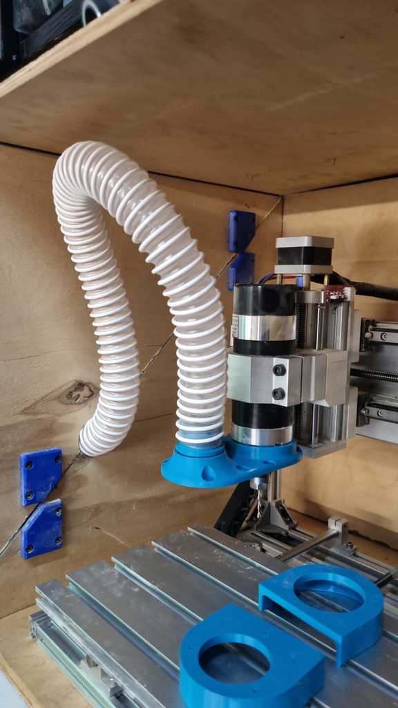 Free 3D file CNC Dust Shoe for 500W spindle (attach on the 39mm part ...