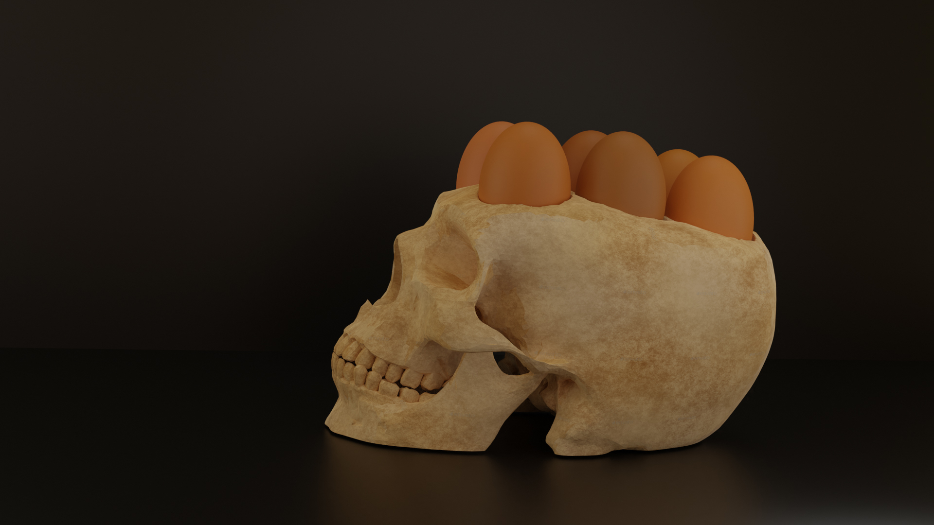 STL file Skull egg holder 💀・Model to download and 3D print・Cults