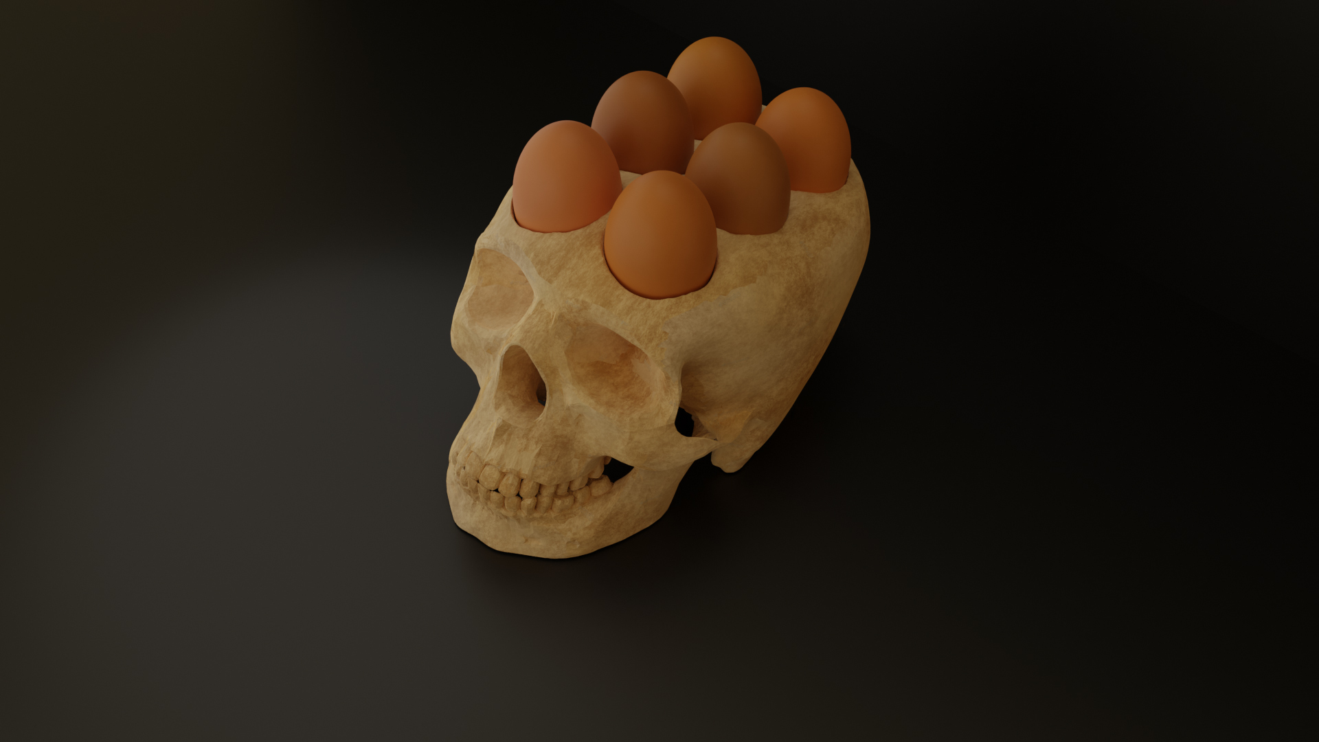 STL file Skull egg holder 💀・Model to download and 3D print・Cults
