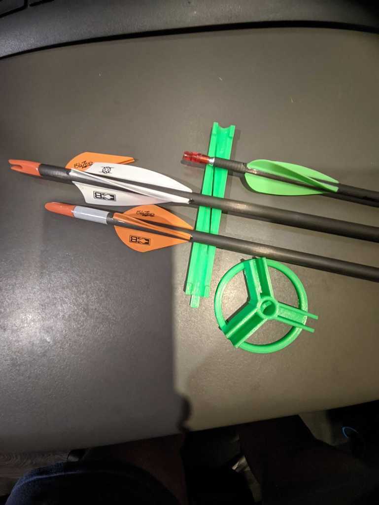 Free 3D file Helical arrow fletching jig・3D printer model to download・Cults