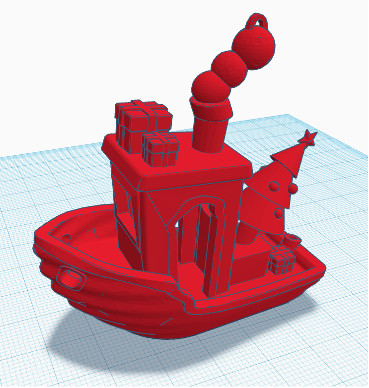 Free 3D file Christmas Benchy Remix・3D printing template to download・Cults