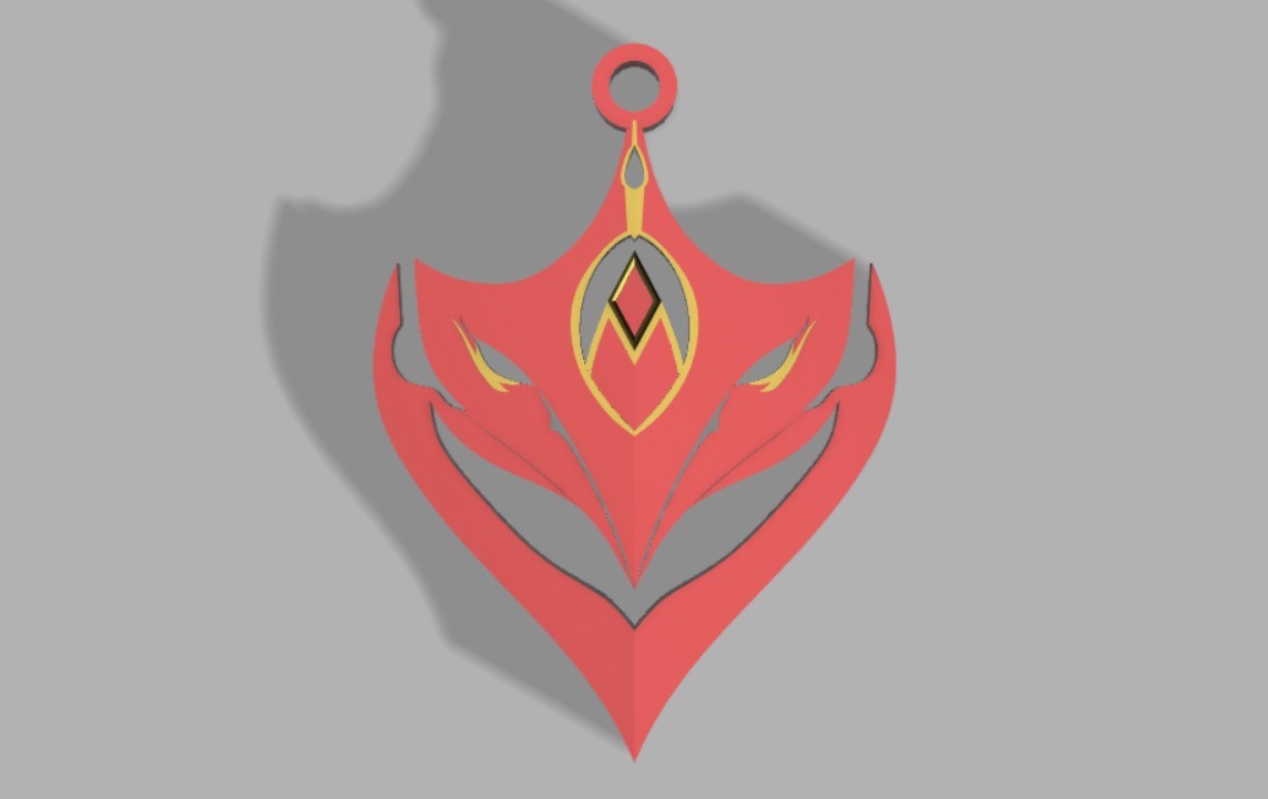 Free STL file Childe Tartaglia Mask Genshin Impact Keychain 🗝️・3D print ...