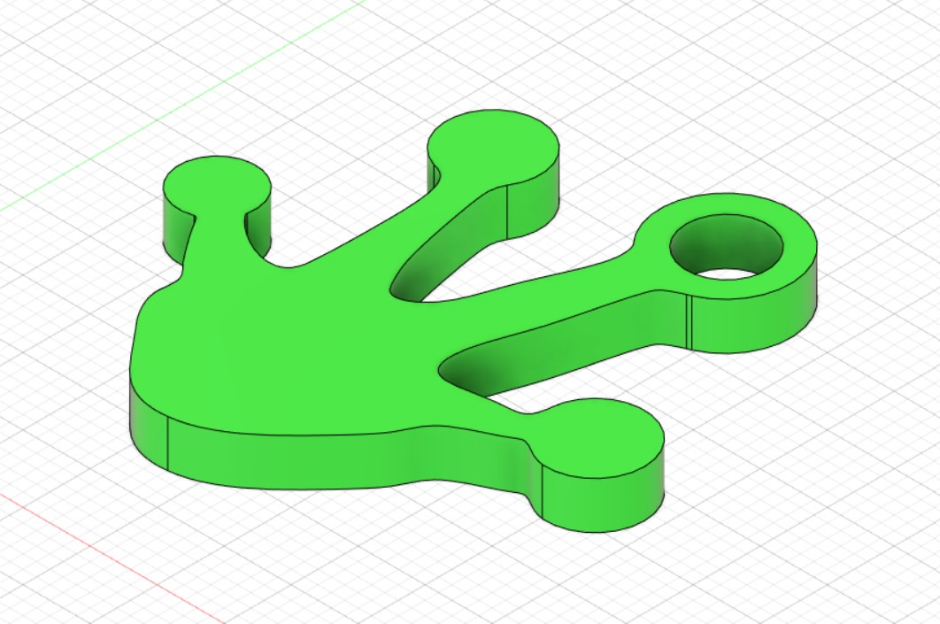 Free STL file Frog toes Keychain・3D printer design to download・Cults