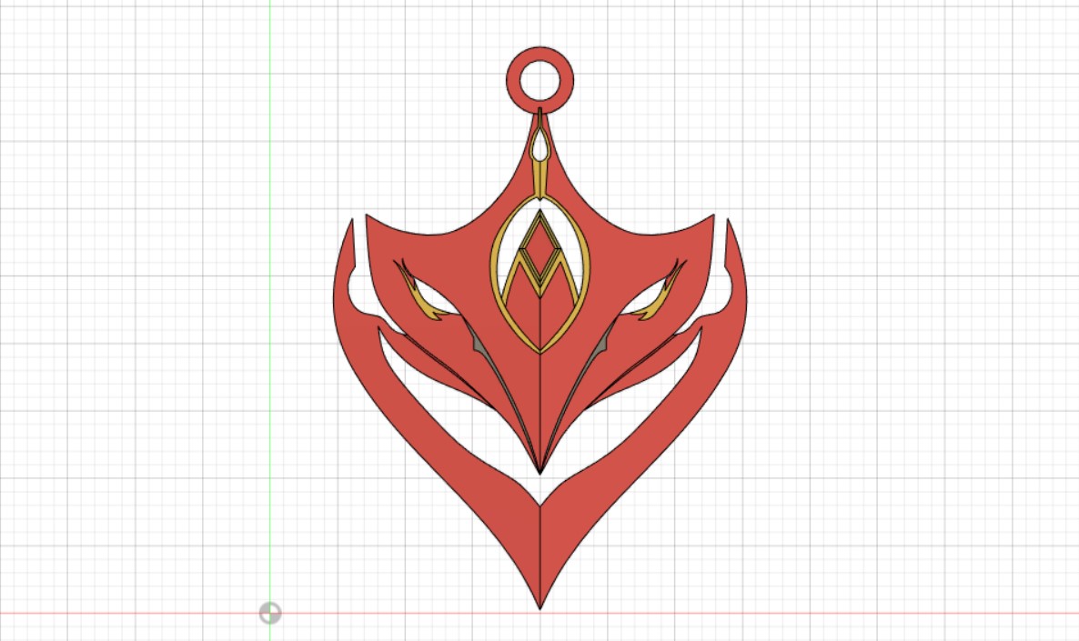 Free STL file Childe Tartaglia Mask Genshin Impact Keychain 🗝️・3D print ...