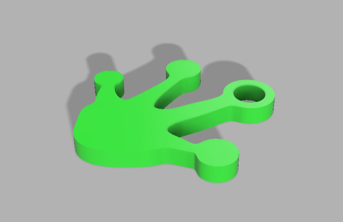 Free STL file Frog toes Keychain・3D printer design to download・Cults