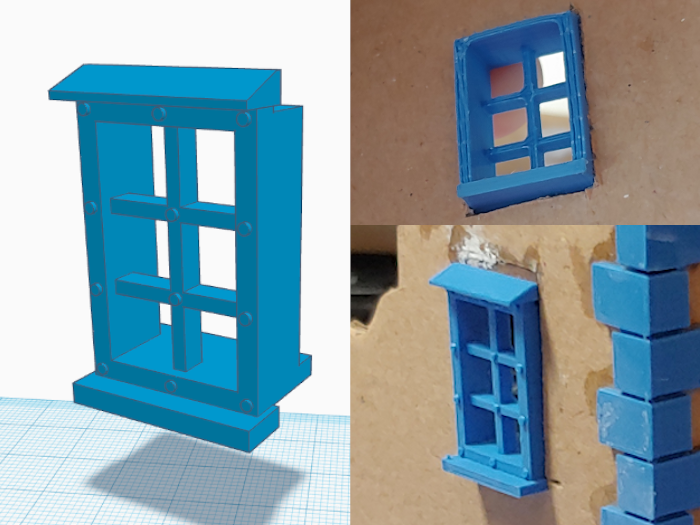 Free STL file Small window for tabletop buildings・3D printing template ...
