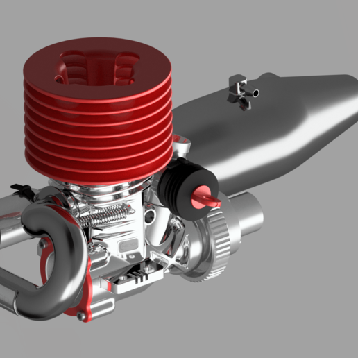 Download STL file RC Nitro Engine • 3D print object ・ Cults