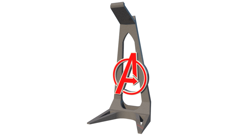STL file Headphone Stand - Avengers・3D print design to download・Cults