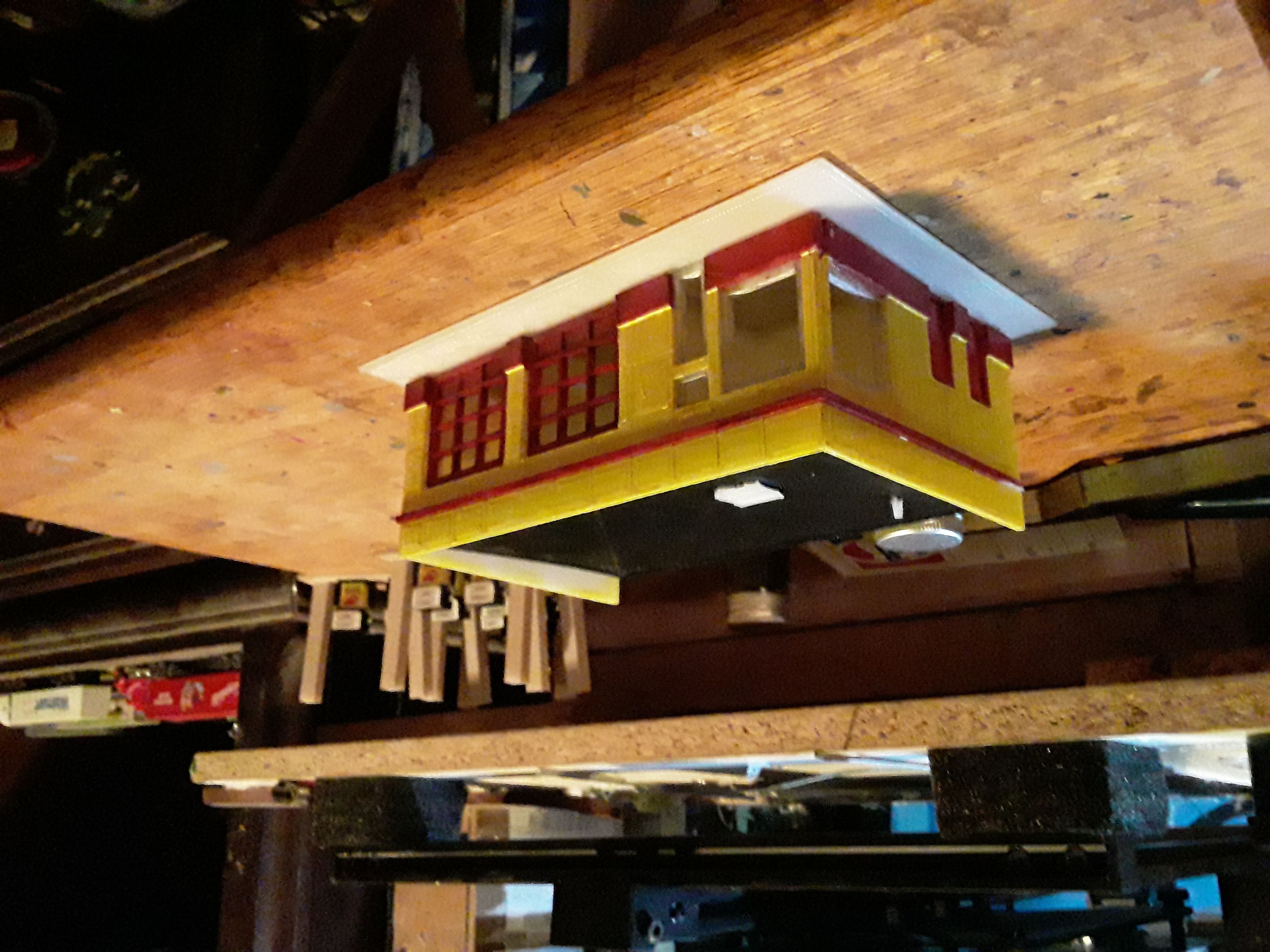 3D printer HO Scale Service Station with Opening Doors • made with ...