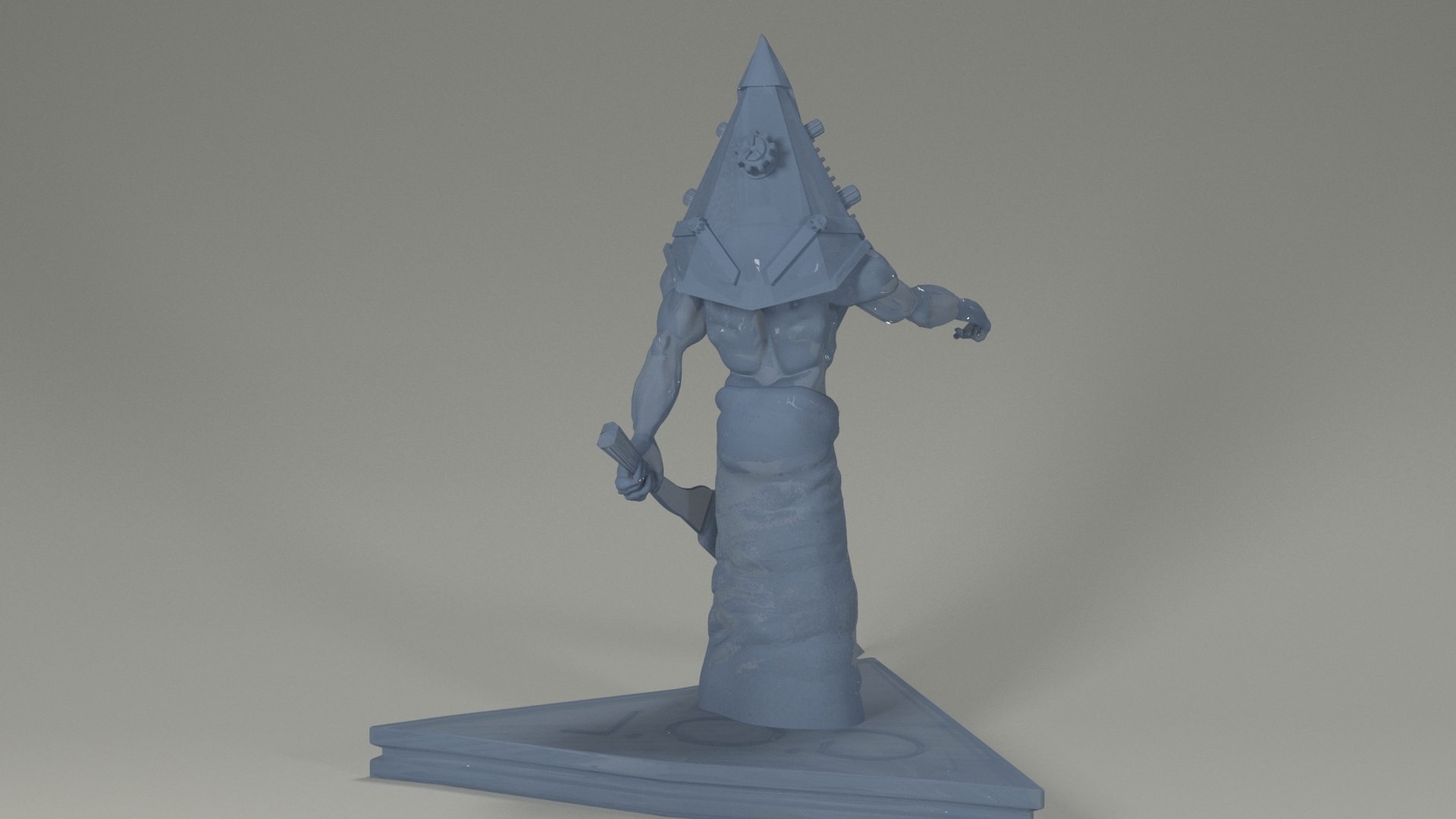 OBJ file Pyramid head 🎲・3D print model to download・Cults