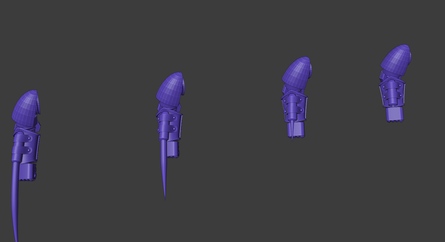3D file Bladed Bone Gauntlets 🦴・Model to download and 3D print・Cults
