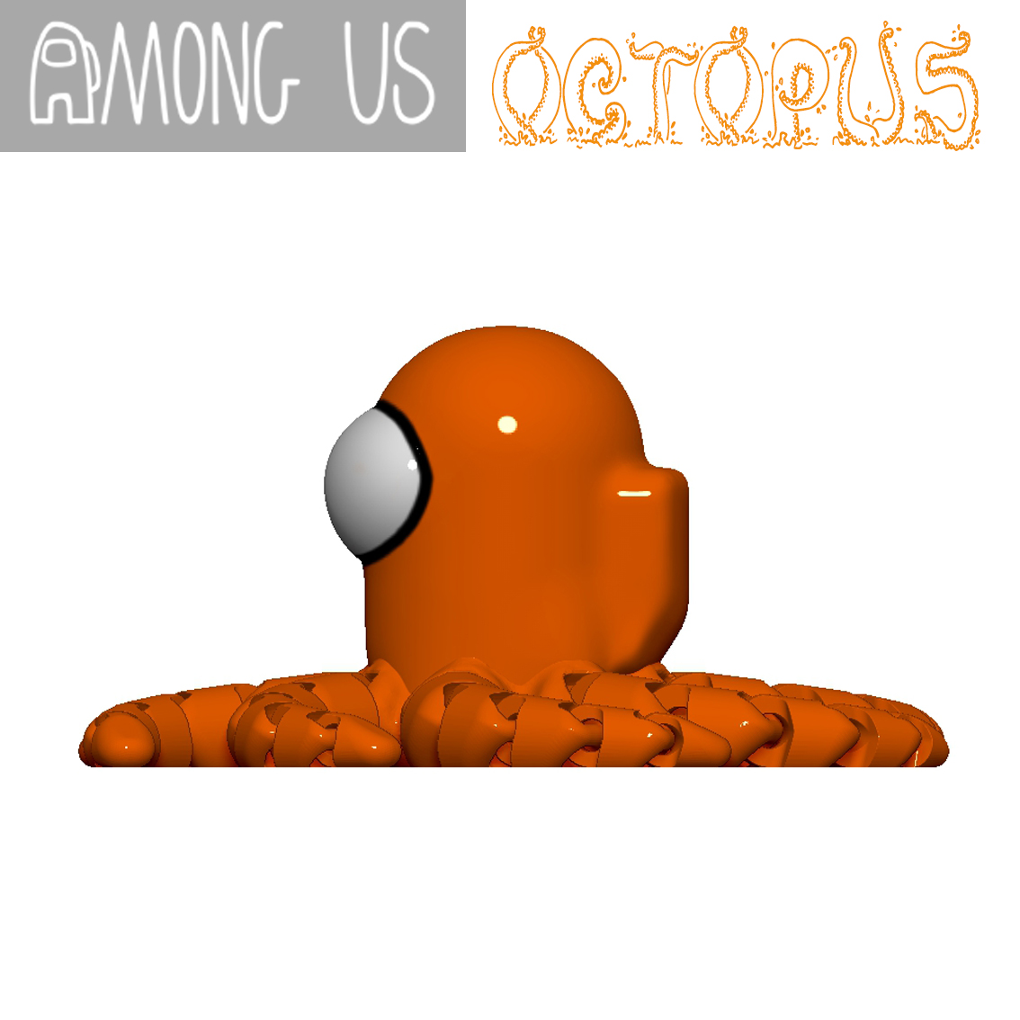 STL file AMONG US - OCTOPUS・3D print design to download・Cults