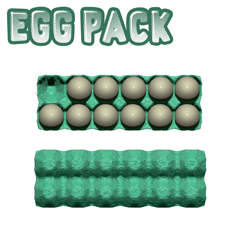 OBJ file EGG PACK + EGG・3D printer design to download・Cults
