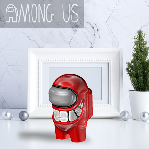 Файл STL AMONG US - SMILE 🎨・Дизайн 3D принтера для загрузки・Cults