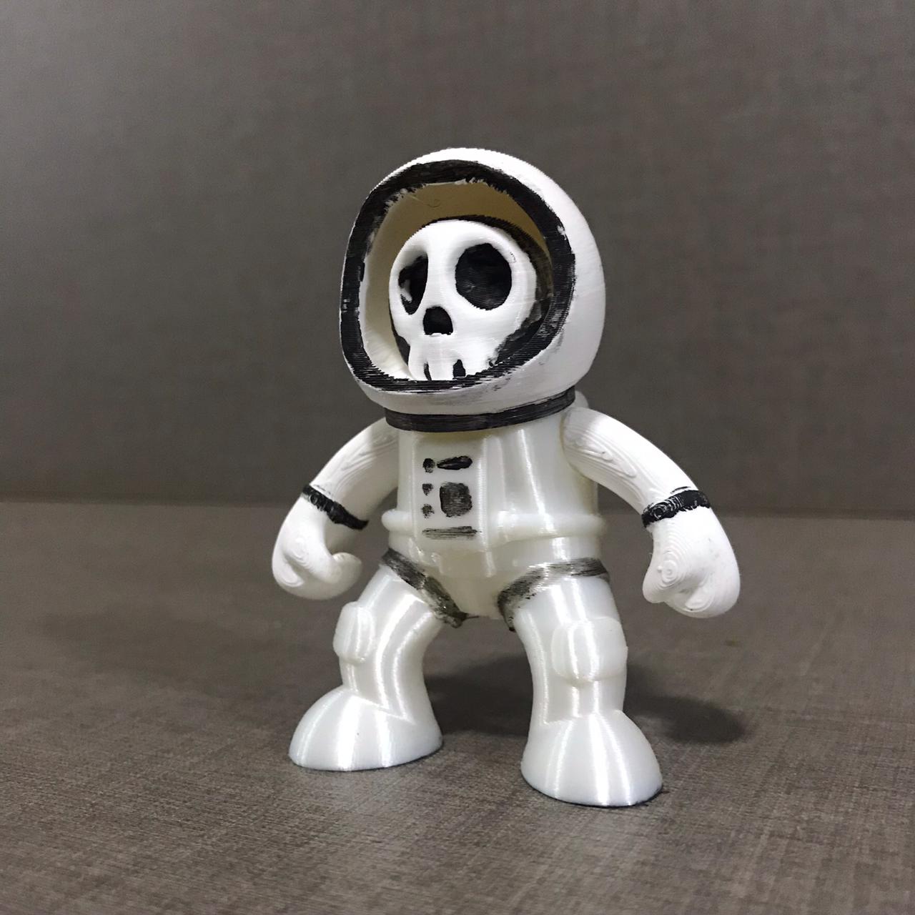 STL file ASTRONAUT SKULL 🧑‍🚀・Model to download and 3D print・Cults