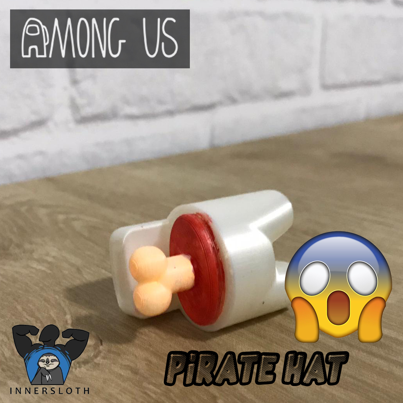 STL file AMONG US - PIRATE HAT (HALF BODY NEW GENERATION) 🏴‍☠️・Design ...