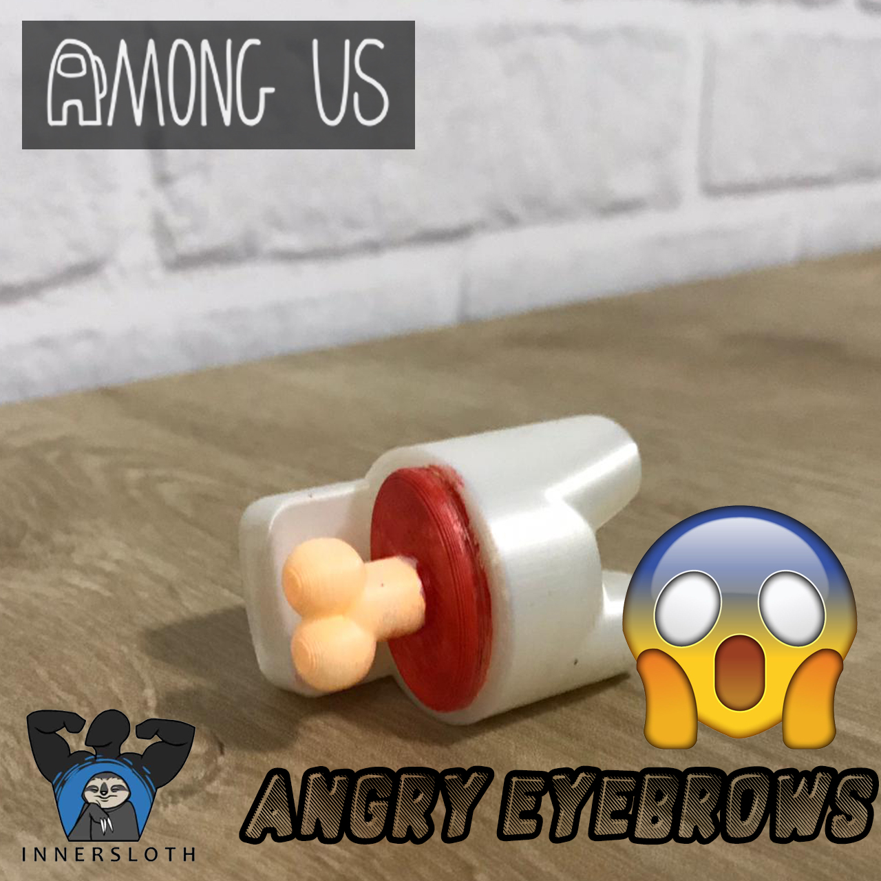 STL file AMONG US - ANGRY EYEBROWS (HALF BODY NEW GENERATION) 😡・3D ...
