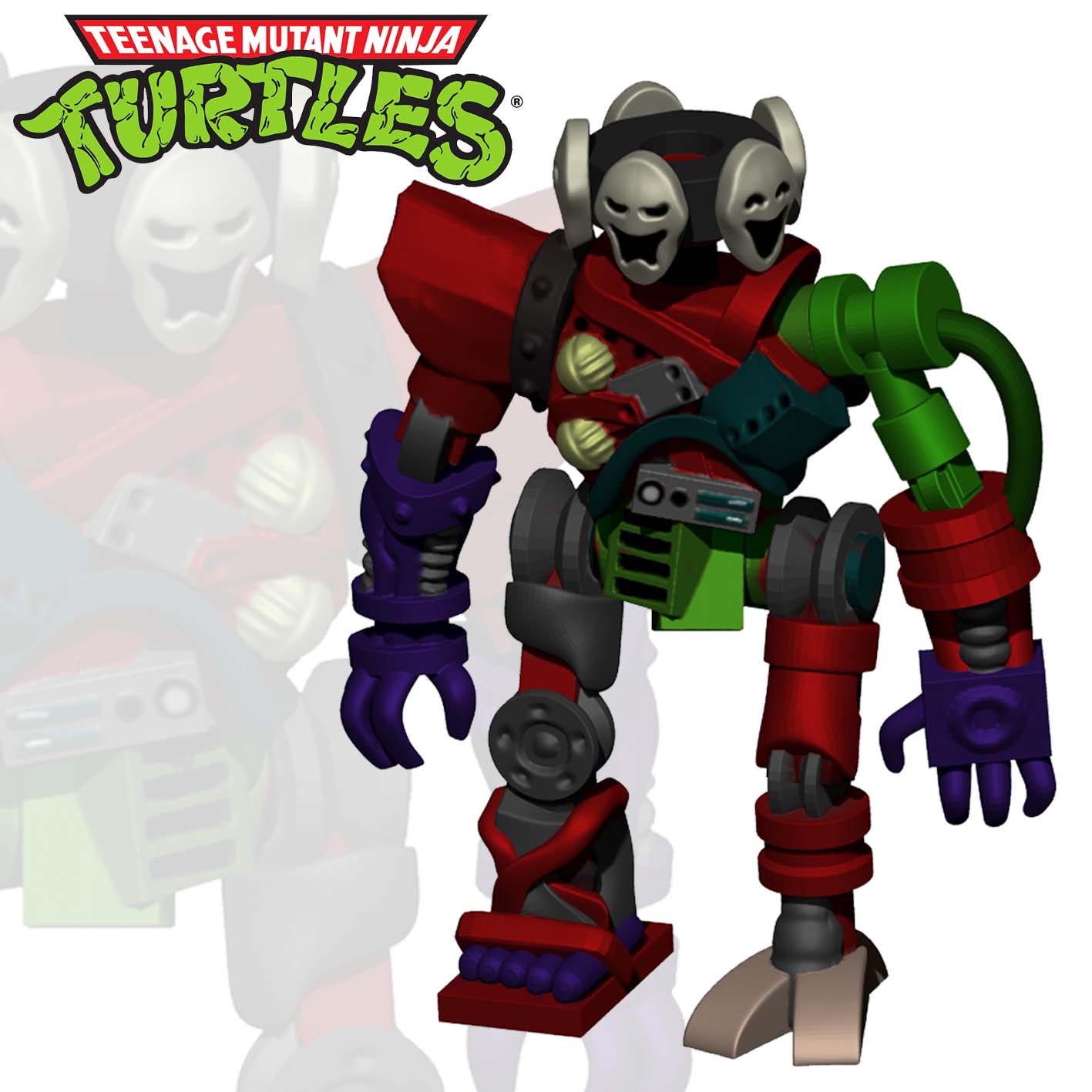 Файл OBJ NANOBOT MONSTER - TMNT・3D-печатная модель для загрузки・Cults