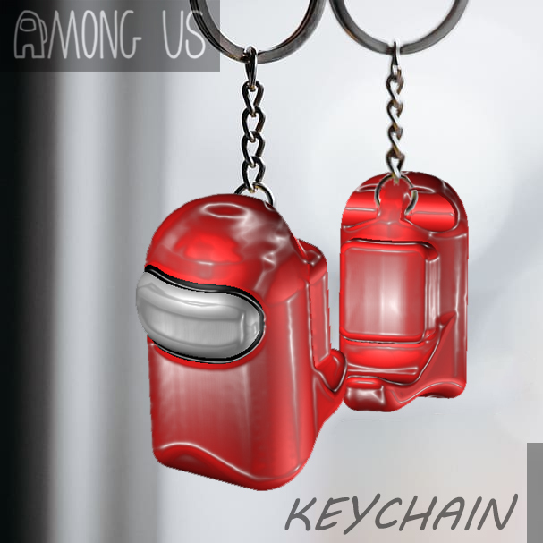 STL file AMONG US KEYCHAIN - GHOST 🗝️・3D printer design to download・Cults