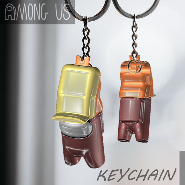 STL file AMONG US KEYCHAIN - HUNTER HAT 🗝️・3D print design to download ...