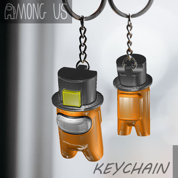 STL file AMONG US KEYCHAIN - VINTAGE TOPPER・3D printer model to ...
