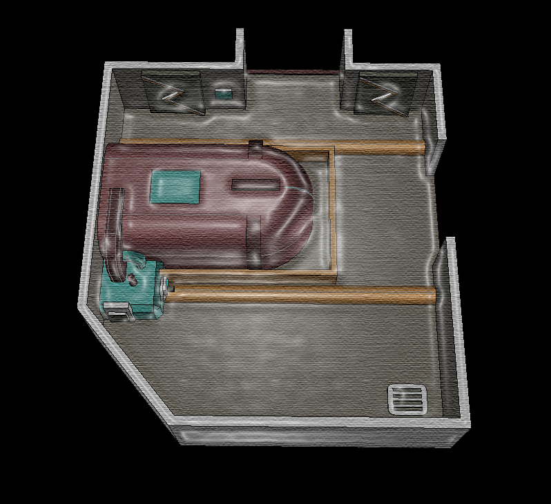 STL file Lower Engine - Among Us MAP 🗺️・3D printing template to ...