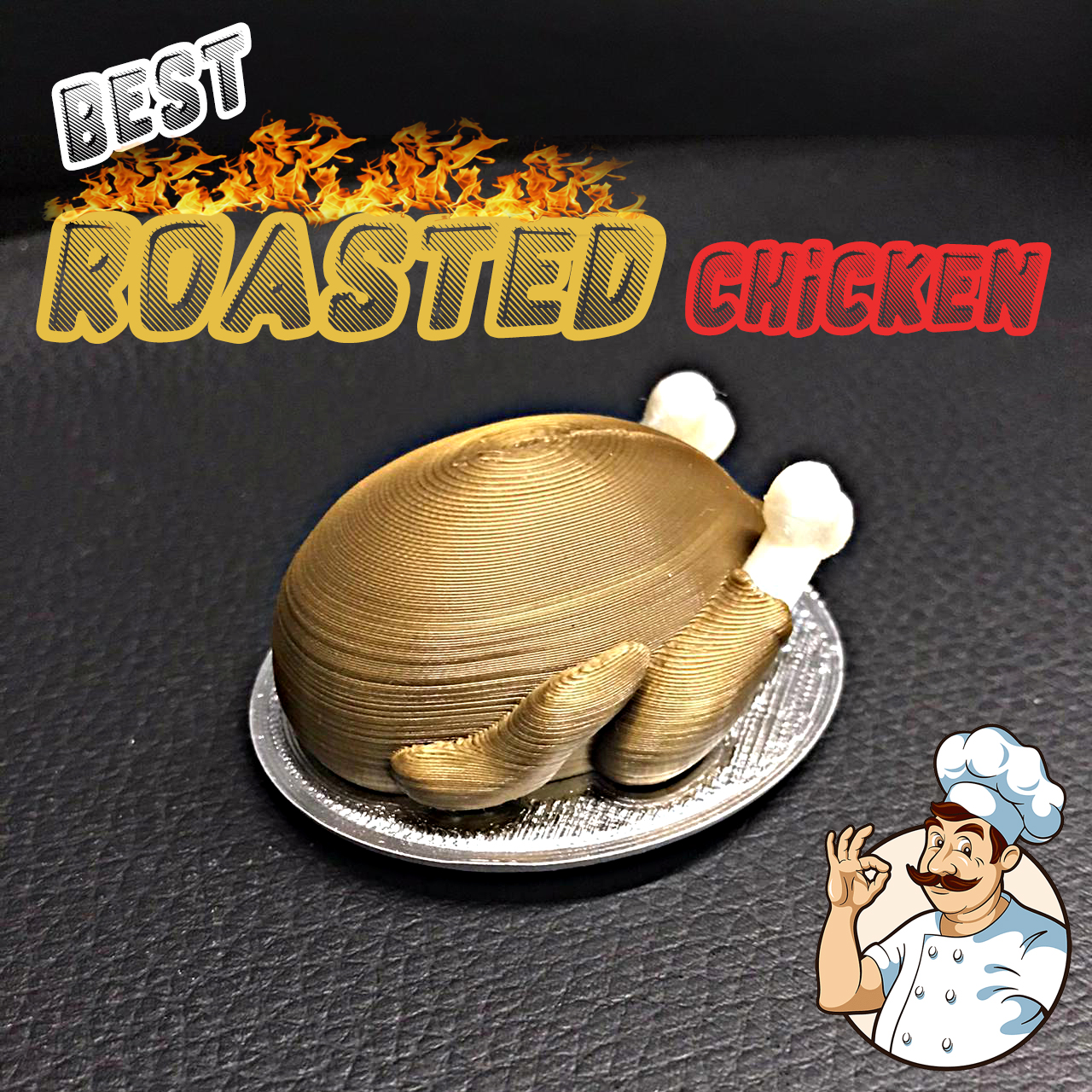 OBJ file ROASTED CHICKEN・3D printer model to download・Cults