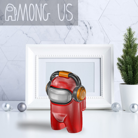 Файл STL AMONG US - HEADPHONES・Модель для загрузки и печати в формате ...