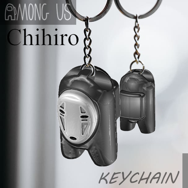 STL file AMONG US KEYCHAIN - NO FACE (CHIHIRO)・3D printable model to ...