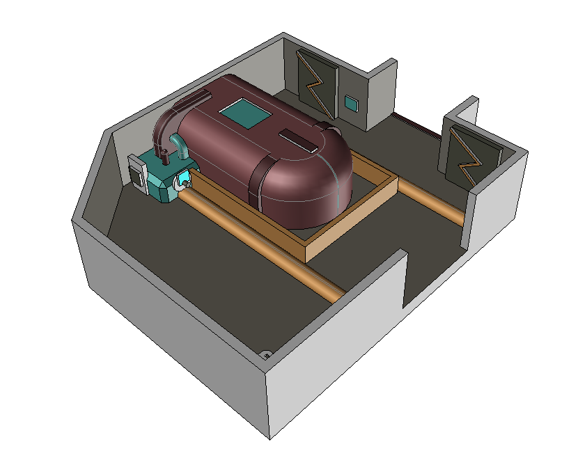 STL file Lower Engine - Among Us MAP 🗺️・3D printing template to ...